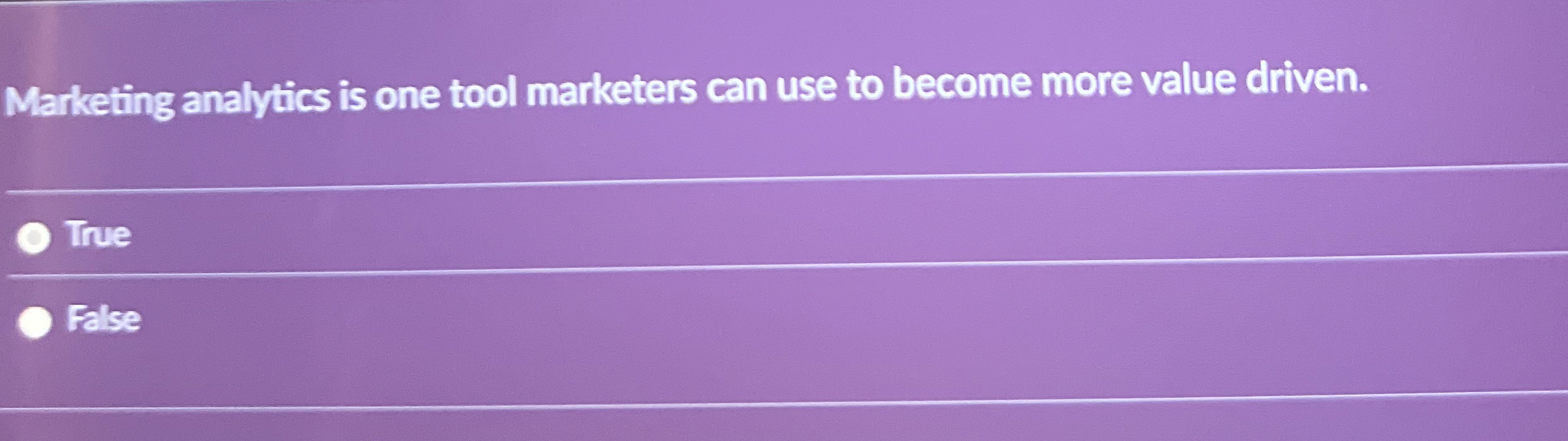 Solved Marketing analytics is one tool marketers can use to | Chegg.com