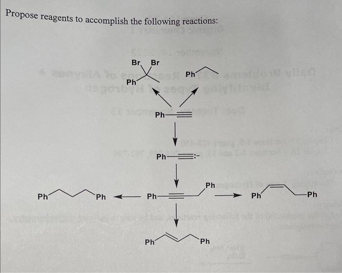 Solved Propose reagents to accomplish the following | Chegg.com
