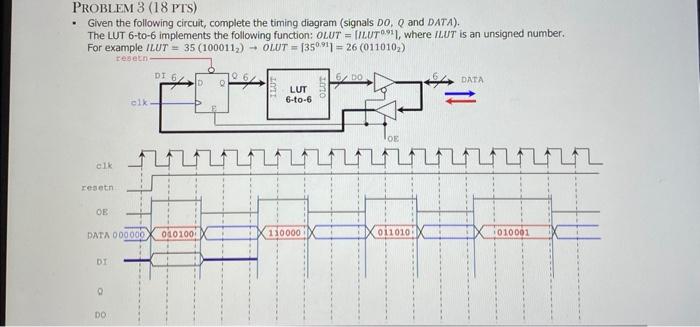 Solved PROBLEM 3 (18 PTS) - Given the following circuit, | Chegg.com