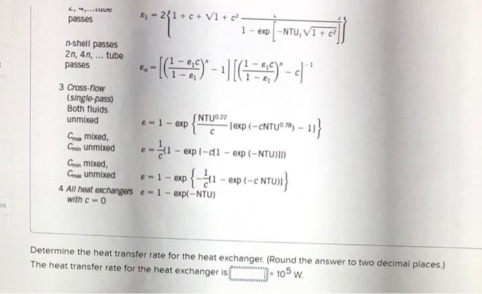 Solved a)calculate heat transfer rate for the heat exchange | Chegg.com
