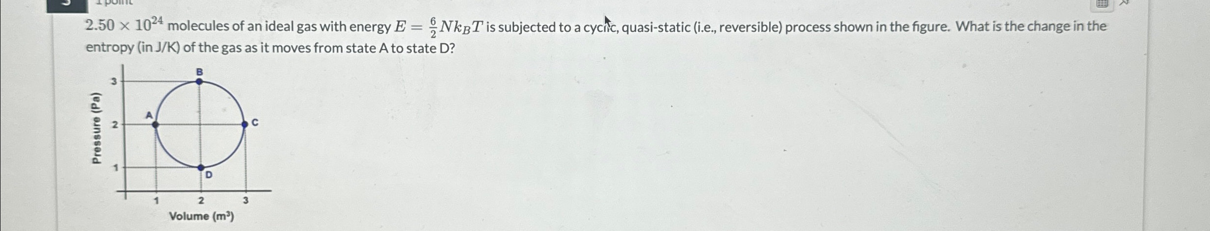 Solved 2.50×1024 ﻿molecules of an ideal gas with energy | Chegg.com