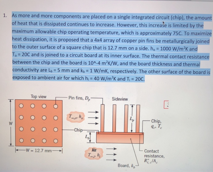 1. As more and more components are placed on a single | Chegg.com