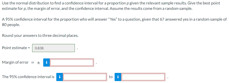 Solved Use the normal distribution to find a confidence | Chegg.com