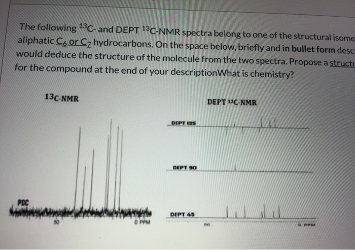 Solved The following 13C- and DEPT 13C-NMR spectra belong to | Chegg.com
