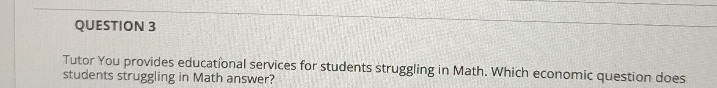 Solved Tutor You provides educational services for students | Chegg.com