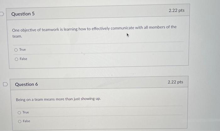 Solved One objective of teamwork is learning how to | Chegg.com