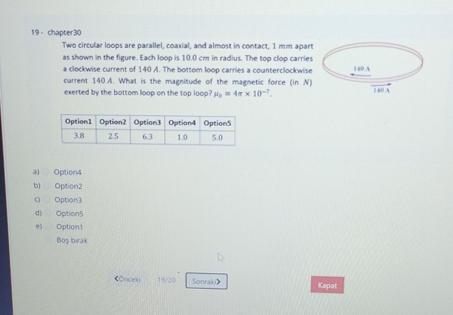 Solved 19. chapter30 Two circular loops are parallel, | Chegg.com