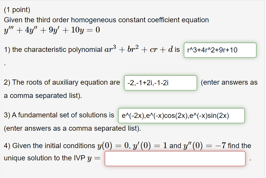Solved i cant solve the last part please help | Chegg.com