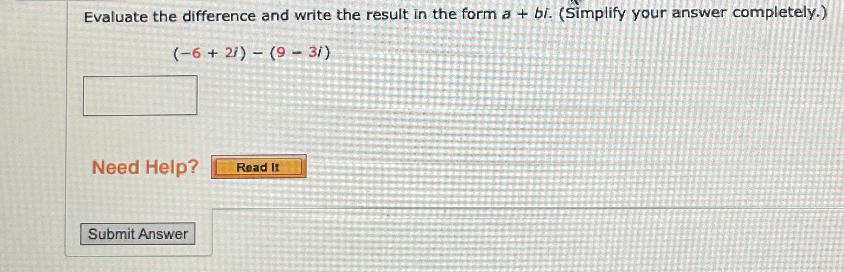 Solved Evaluate the difference and write the result in the | Chegg.com