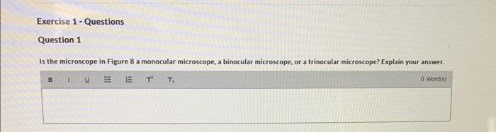 Solved Figure 8. Student compound microscope, with letters. | Chegg.com