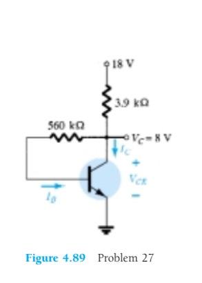 Solved 27. Given Vc = 8 V for the network of Fig. 4.89, | Chegg.com