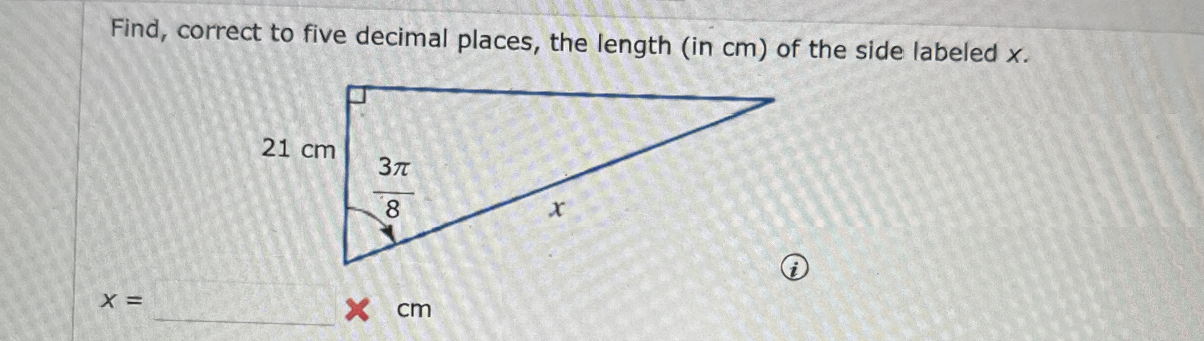 Solved Find, correct to five decimal places, the length (in | Chegg.com
