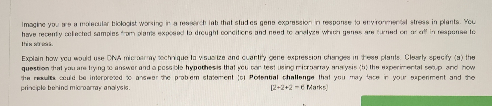 Solved Imagine you are a molecular biologist working in a | Chegg.com