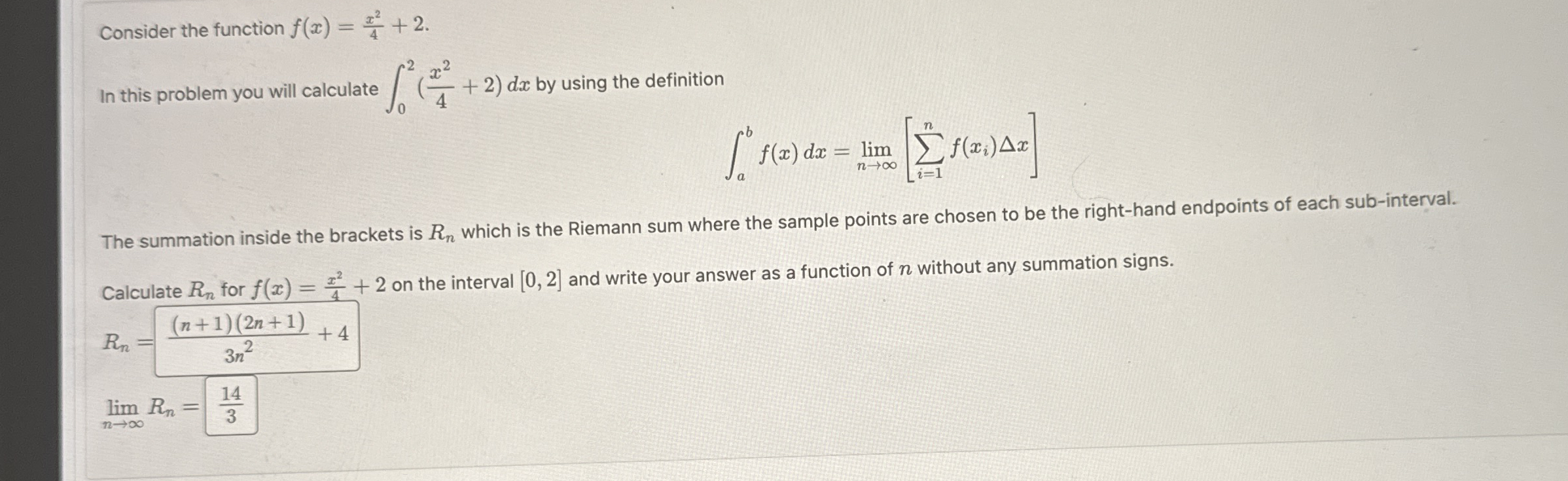 Solved Consider the function f(x)=x24+2.In this problem you | Chegg.com