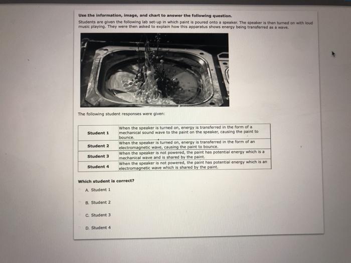 Solved Use the information, image, and chart to answer the | Chegg.com
