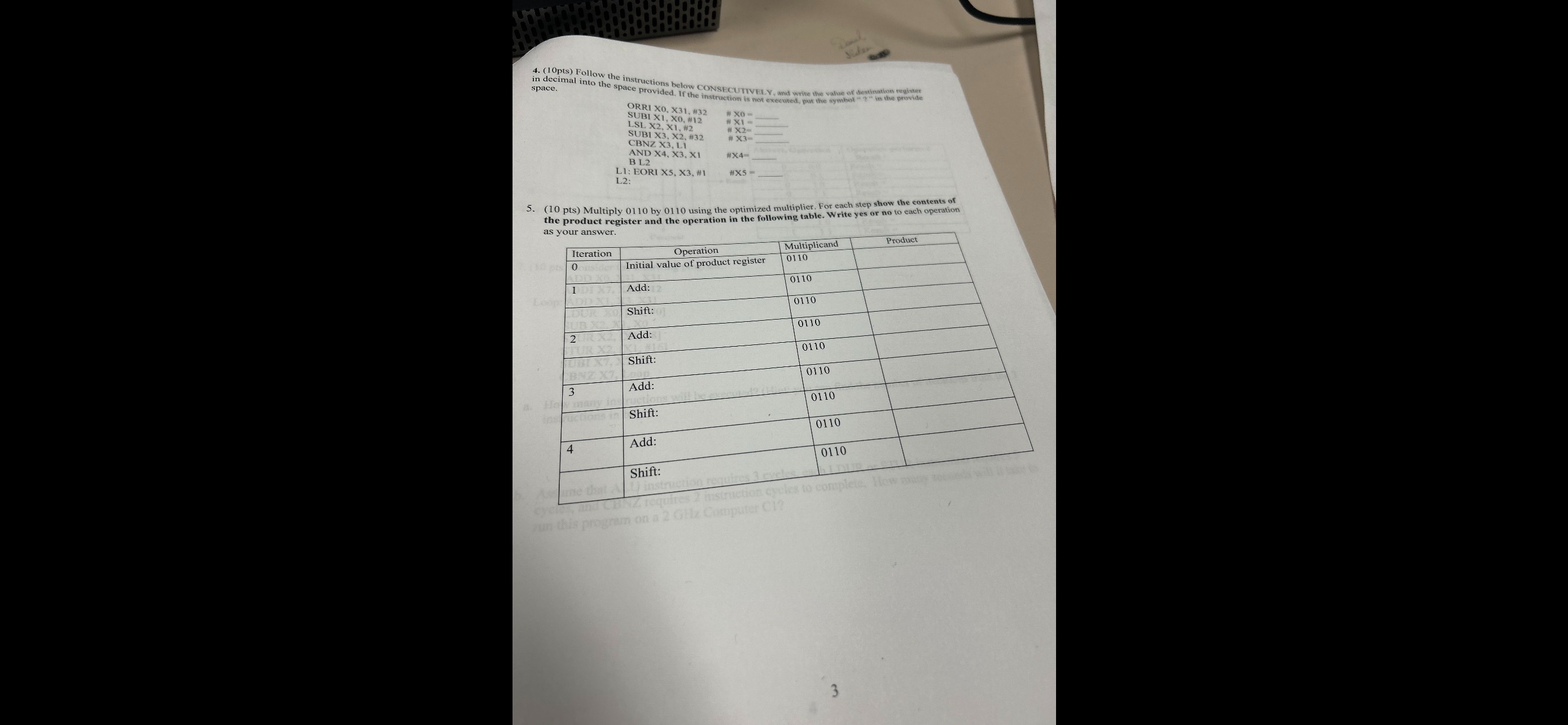 Solved ( 10pts ﻿Multiply 0110 ﻿by 0110 ﻿using the optimized | Chegg.com