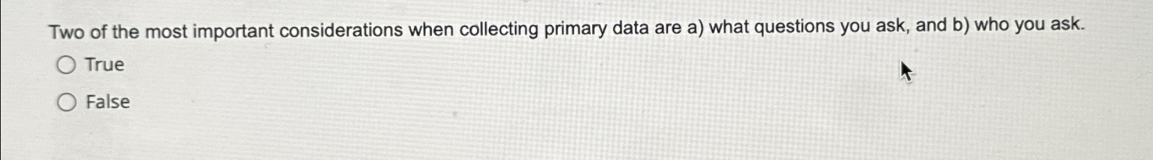 Solved Two of the most important considerations when | Chegg.com