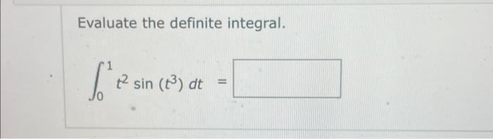 Solved Evaluate the definite integral. | Chegg.com