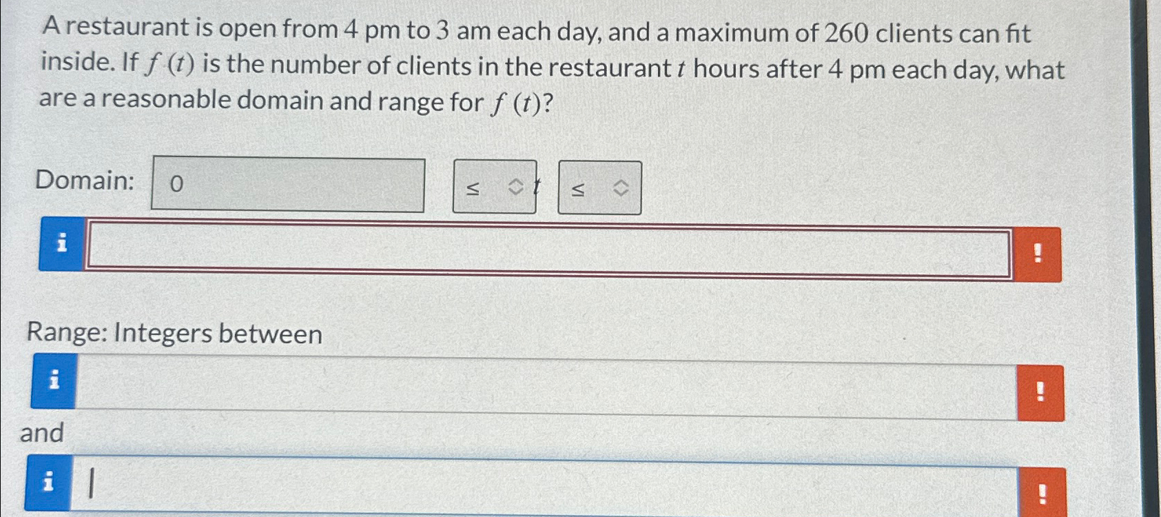 Solved A restaurant is open from 4pm ﻿to 3 ﻿am each day, and | Chegg.com