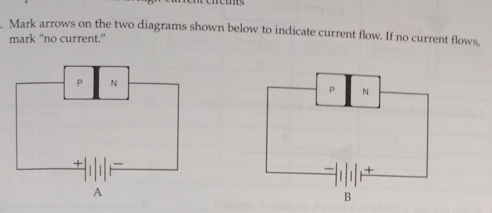 Solved Mark arrows on the two diagrams shown below to | Chegg.com