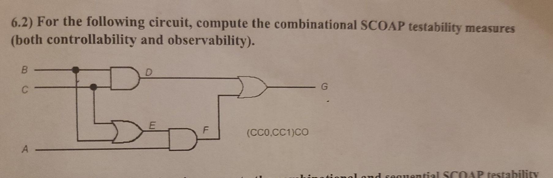 Solved 6.2) For the following circuit, compute the | Chegg.com