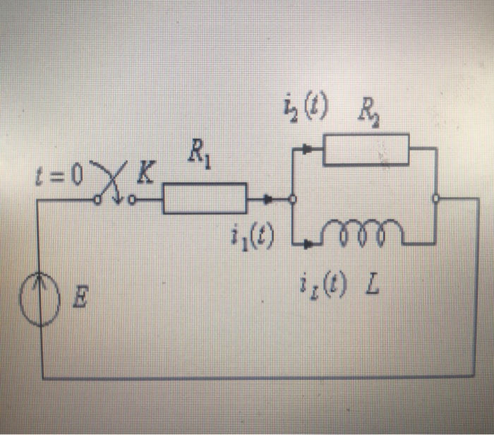 Solved r1=6, r2=3. inductivity coil L=0,8mH E=36V, t=0 when | Chegg.com
