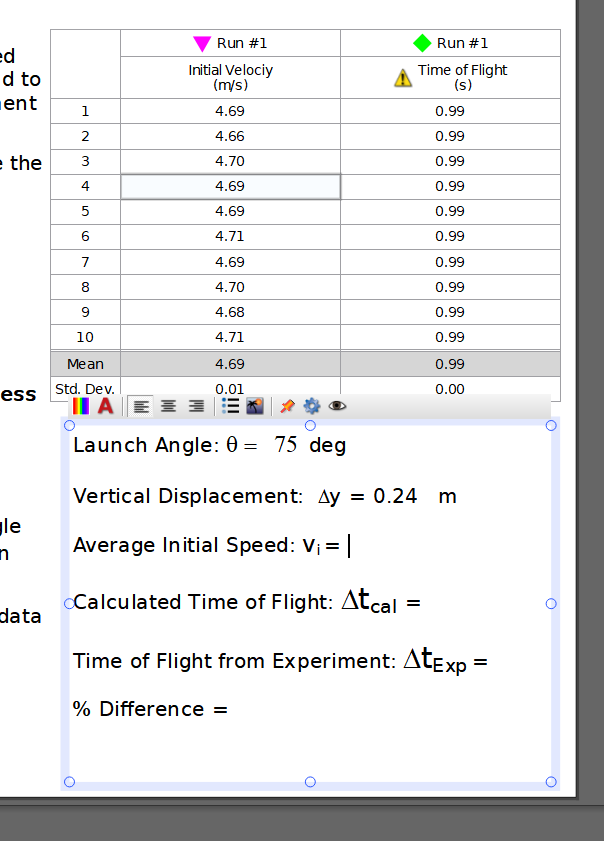 Solved Launch Angle: θ=75degVertical Displacement: | Chegg.com