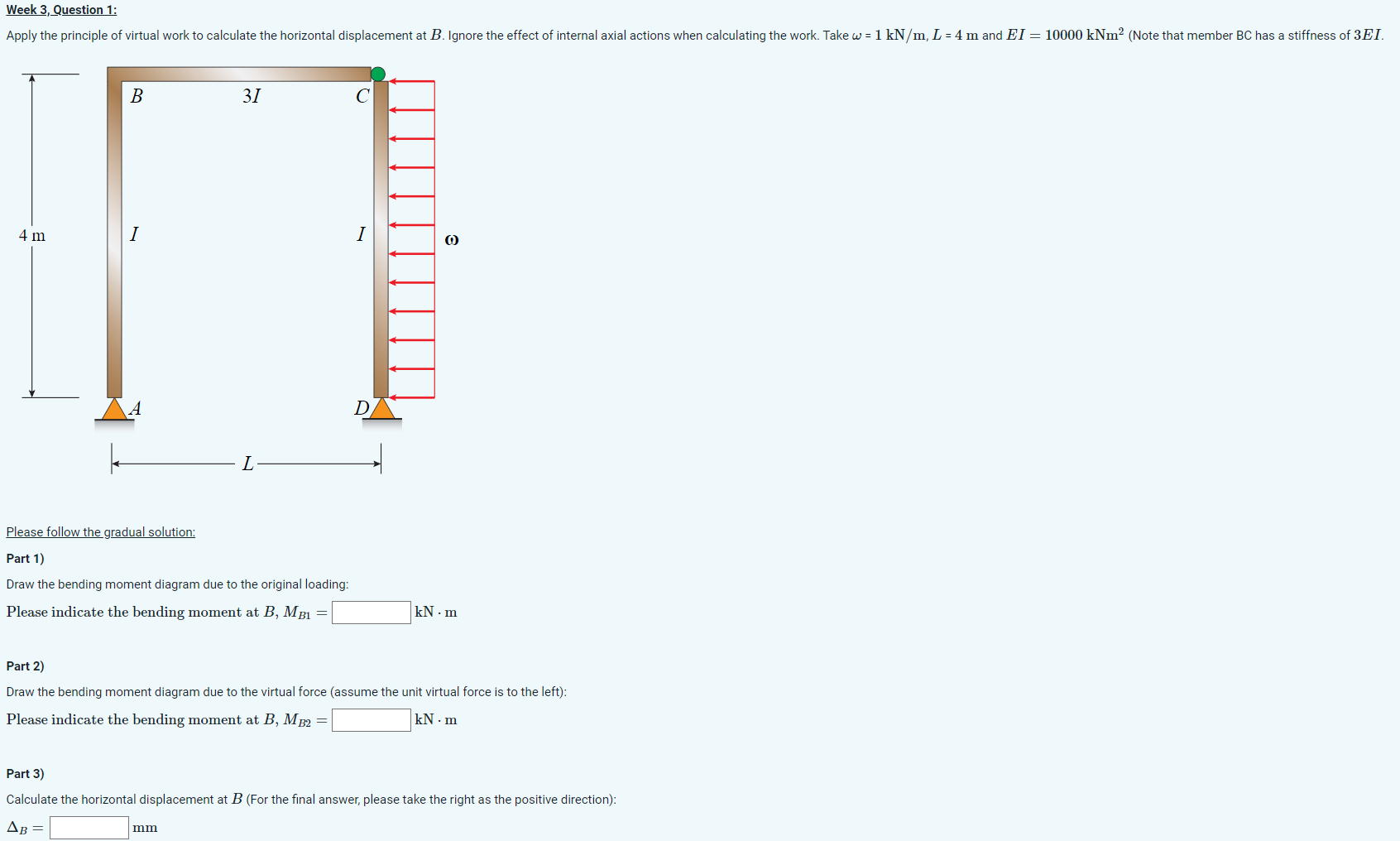 Solved Week 3, ﻿Question 1:Please follow the gradual | Chegg.com