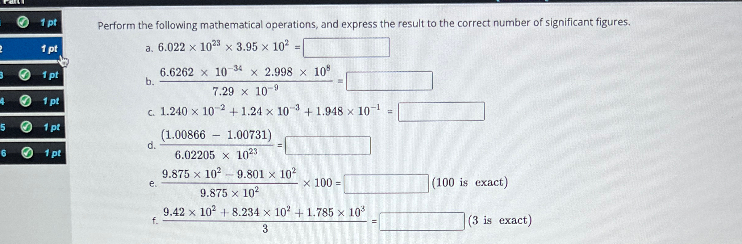 Solved 1ptPerform the following mathematical operations, and | Chegg.com