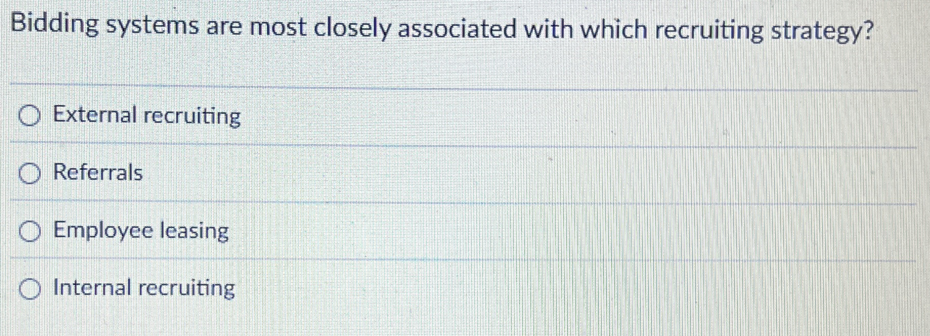 Solved Bidding systems are most closely associated with | Chegg.com