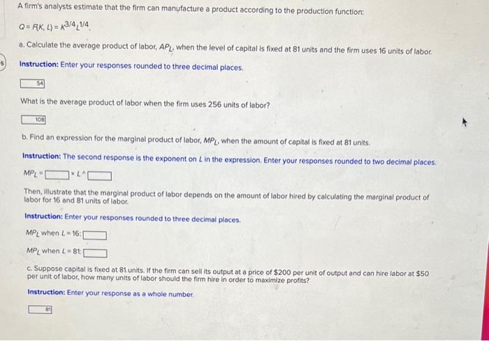 Solved A firm's analysts estimate that the firm can | Chegg.com