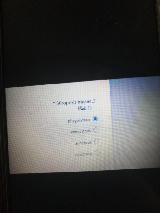 Solved Viropexis means 3 (ali 1) phagocytosis endocytosis | Chegg.com