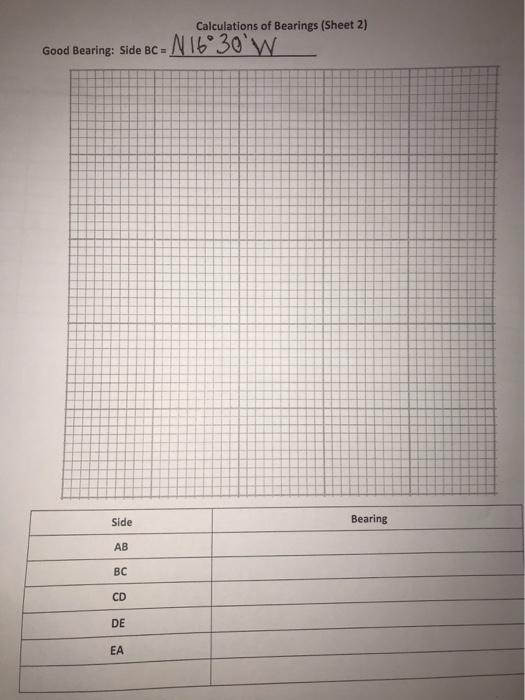 Solved do the corrections for sheet to and complete traverse | Chegg.com