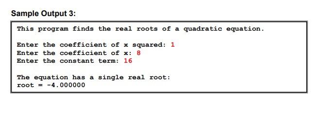 Solved We can find the roots of a quadratic equation: | Chegg.com