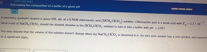 Solved COD AND HASES Calculating the pH at equivalence of a | Chegg.com