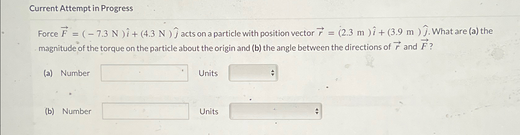 Solved Current Attempt in ProgressForce | Chegg.com
