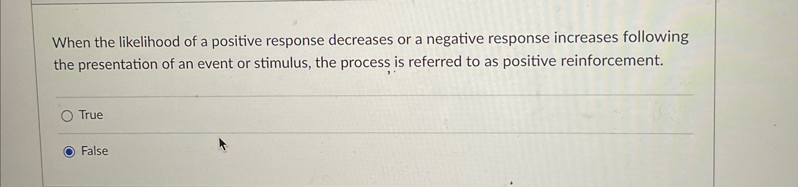 Solved When the likelihood of a positive response decreases | Chegg.com
