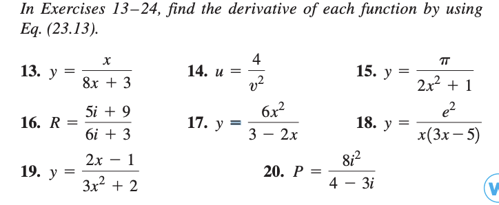 Solved Find The Derivative Of Each Function By Using Chegg