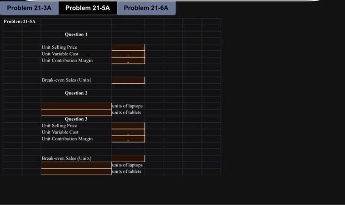 Solved Problem 21-3A Problem 21-5A Problem 21-6A Problem | Chegg.com