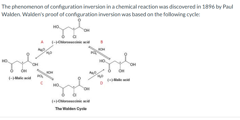 The phenomenon of configuration inversion in a | Chegg.com