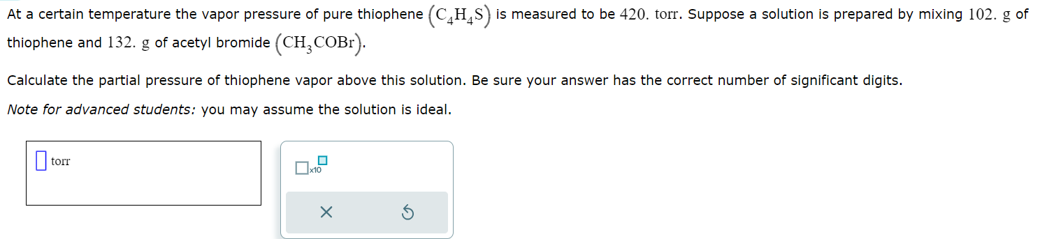 Solved At a certain temperature the vapor pressure of pure | Chegg.com