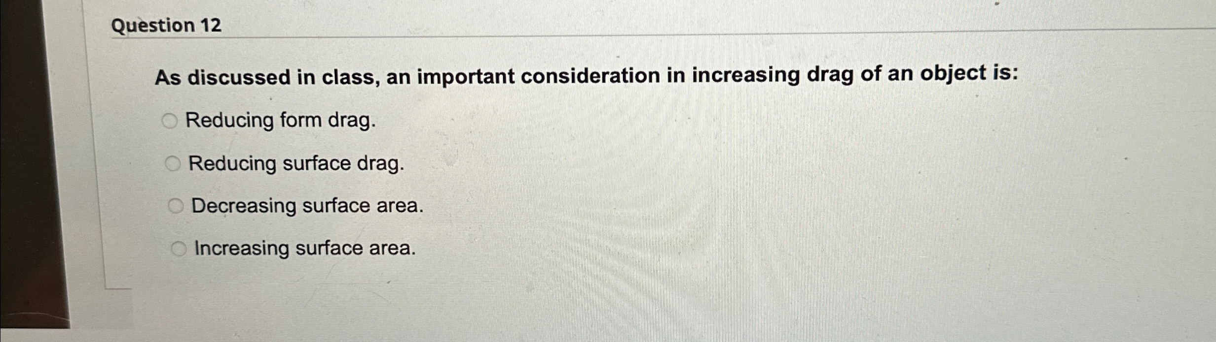 Solved Question 12As discussed in class, an important | Chegg.com