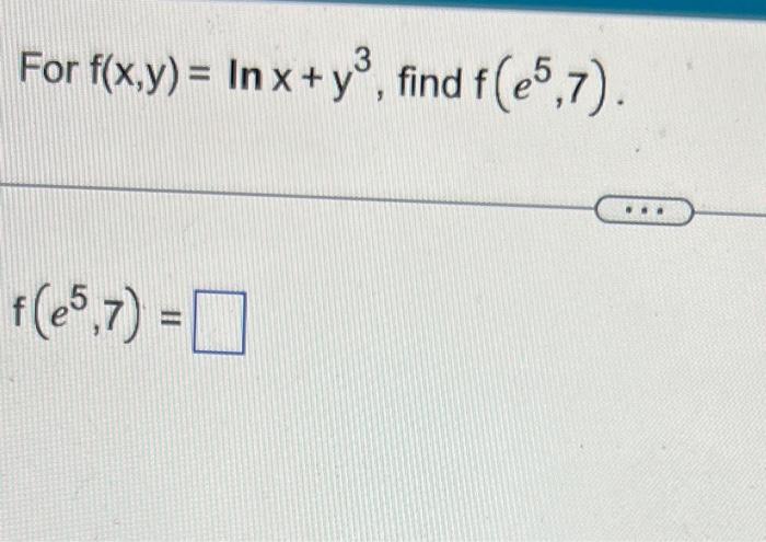 Solved For f(x,y)=lnx+y3 f(e5,7)=A sports company has the | Chegg.com