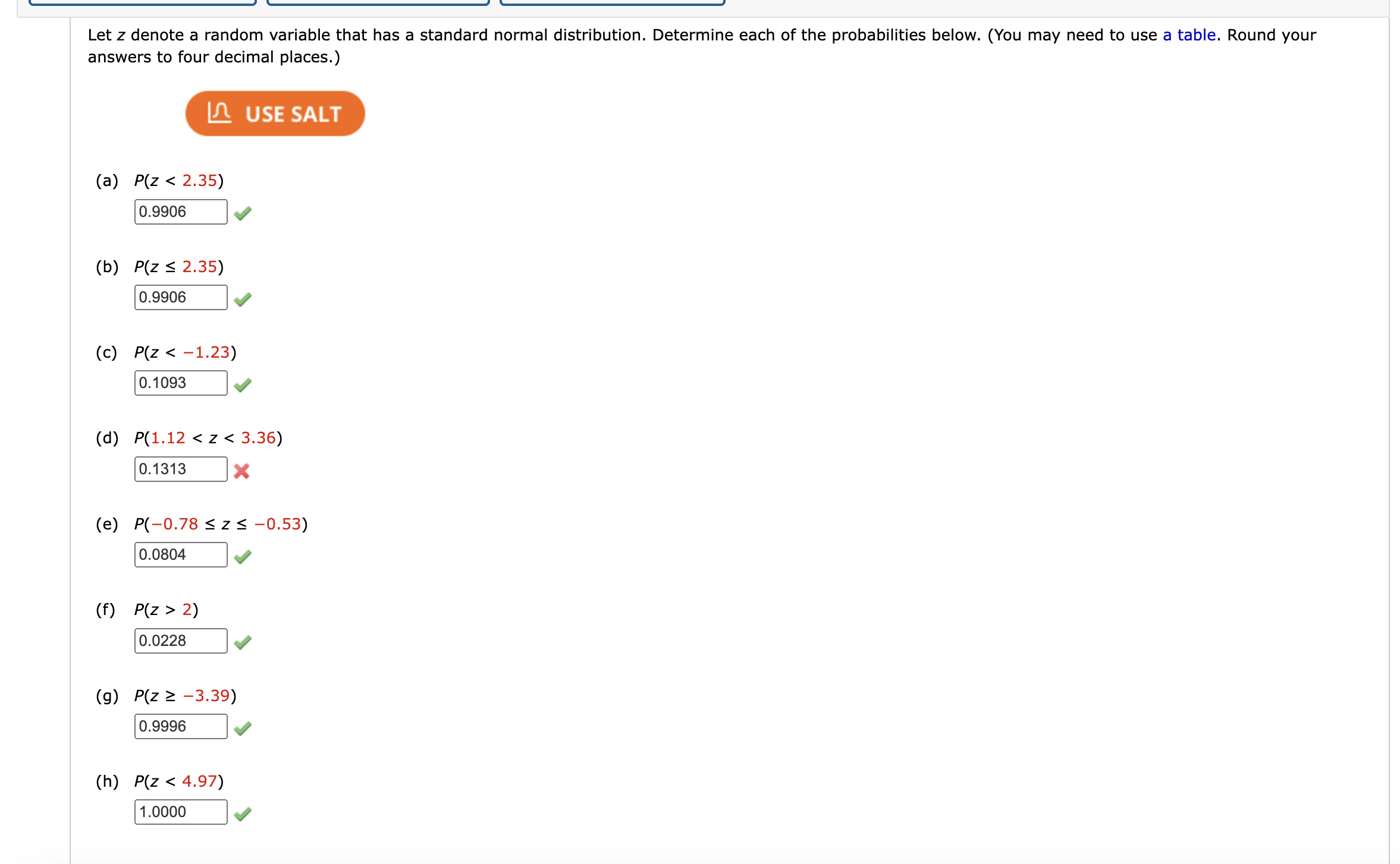 Solved Let z ﻿denote a random variable that has a standard | Chegg.com