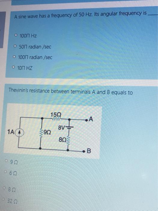 Solved A sine wave has a frequency of 50 Hz. Its angular | Chegg.com