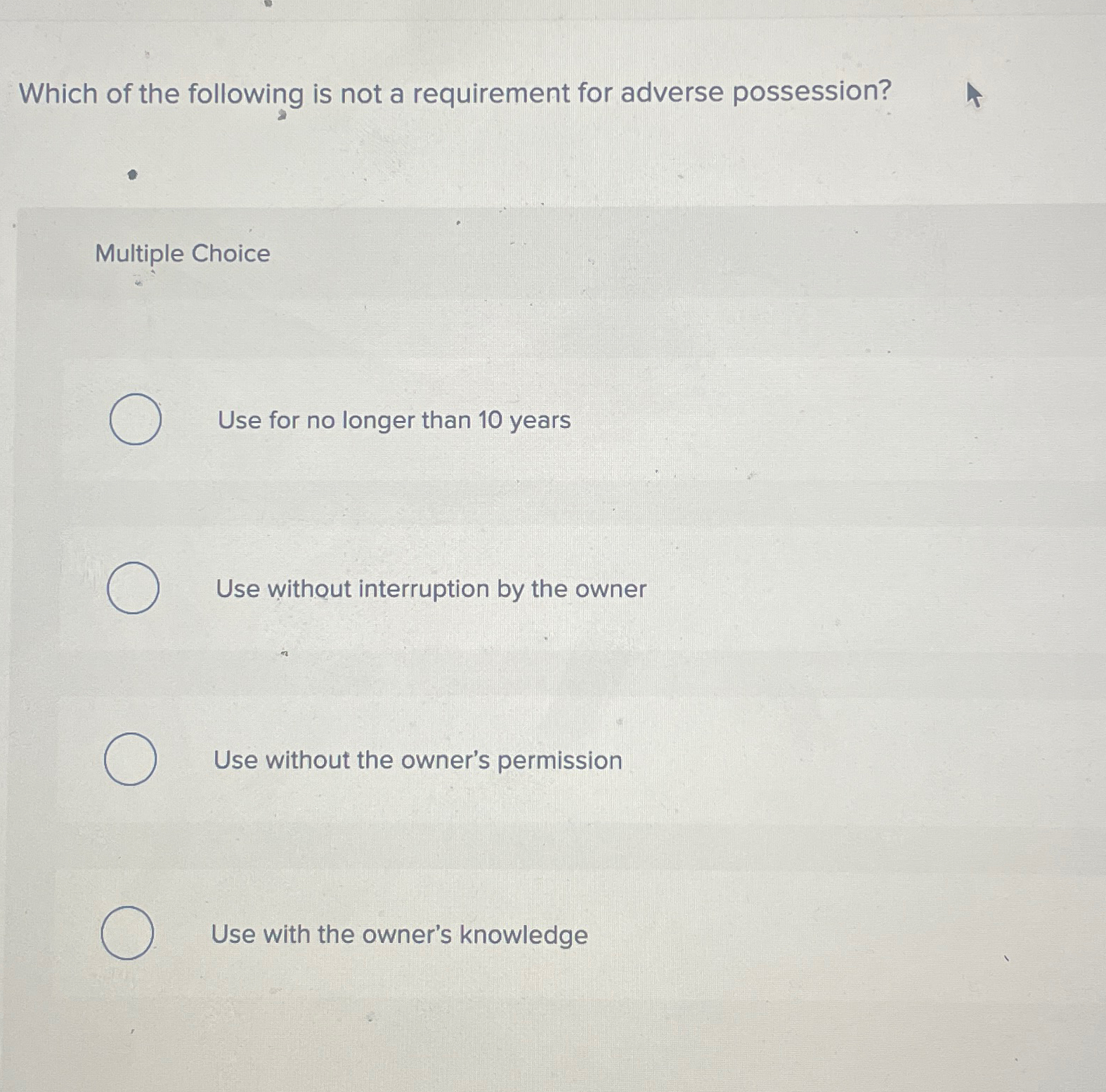 Solved Which of the following is not a requirement for | Chegg.com