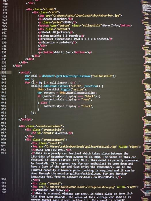 Solved html Add to Cart
