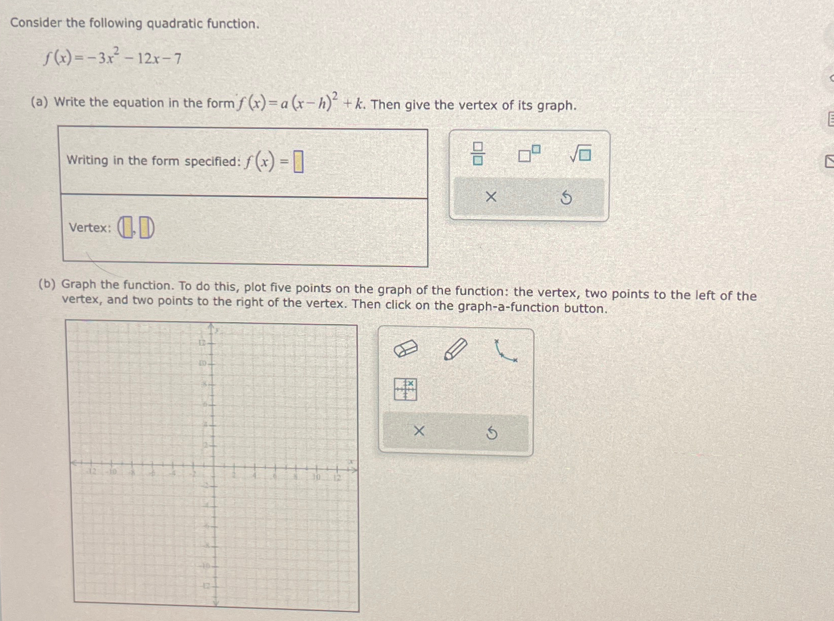 Solved Consider the following quadratic | Chegg.com