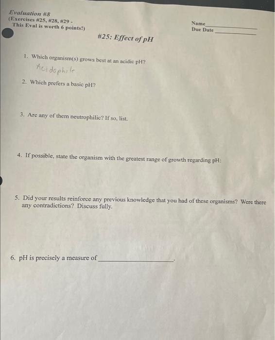 Solved Evaluation #8 (Exercises #25, #28, #29 - This Eval is | Chegg.com