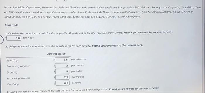 Solved Using the time equations, calculate the unit costs | Chegg.com